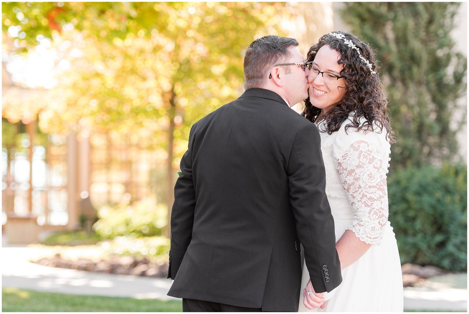 Logan Temple Fall Wedding and Logan Country Club Reception | Jessie and ...