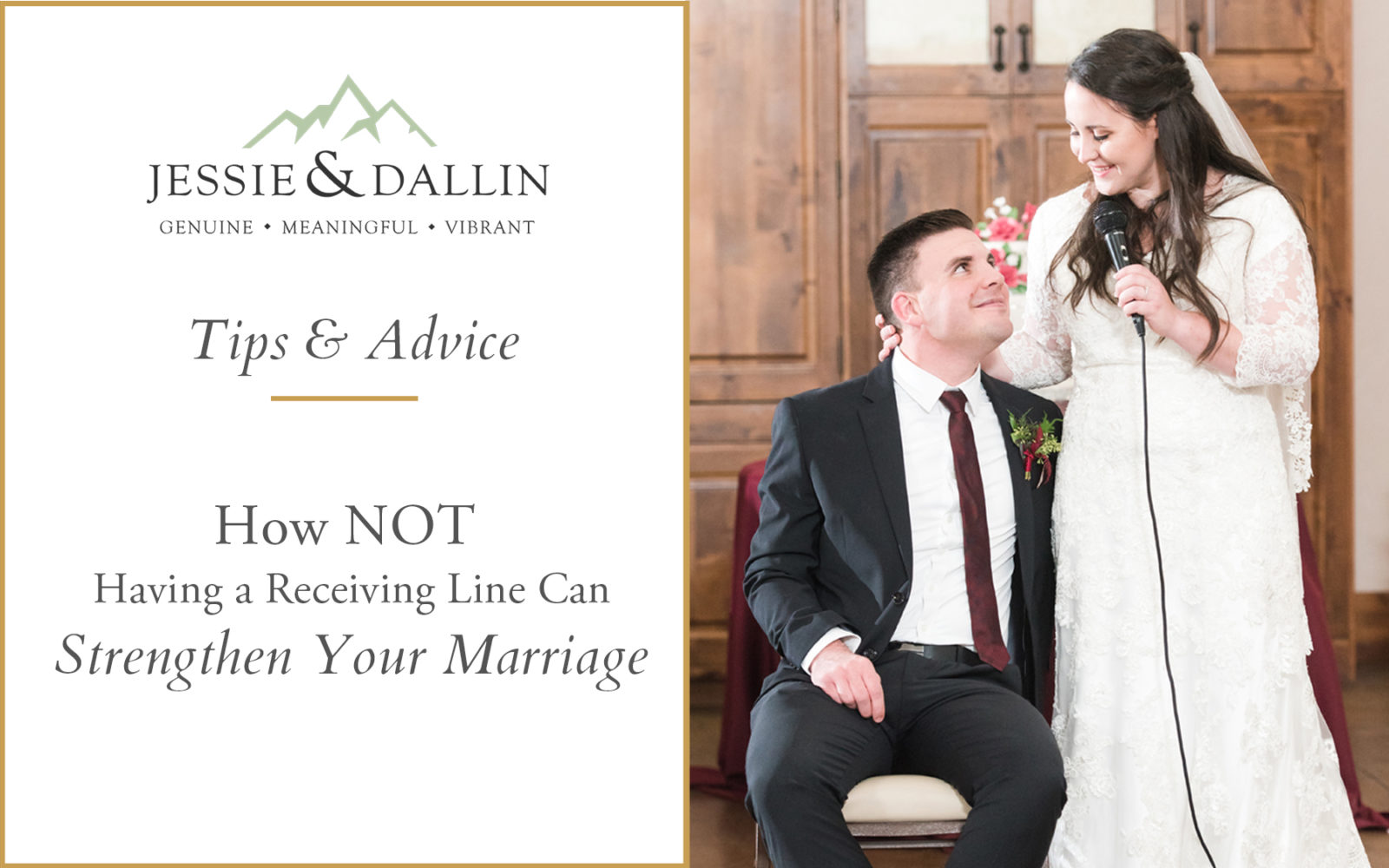 How Not Having a Receiving Line Can Strengthen Your Marriage