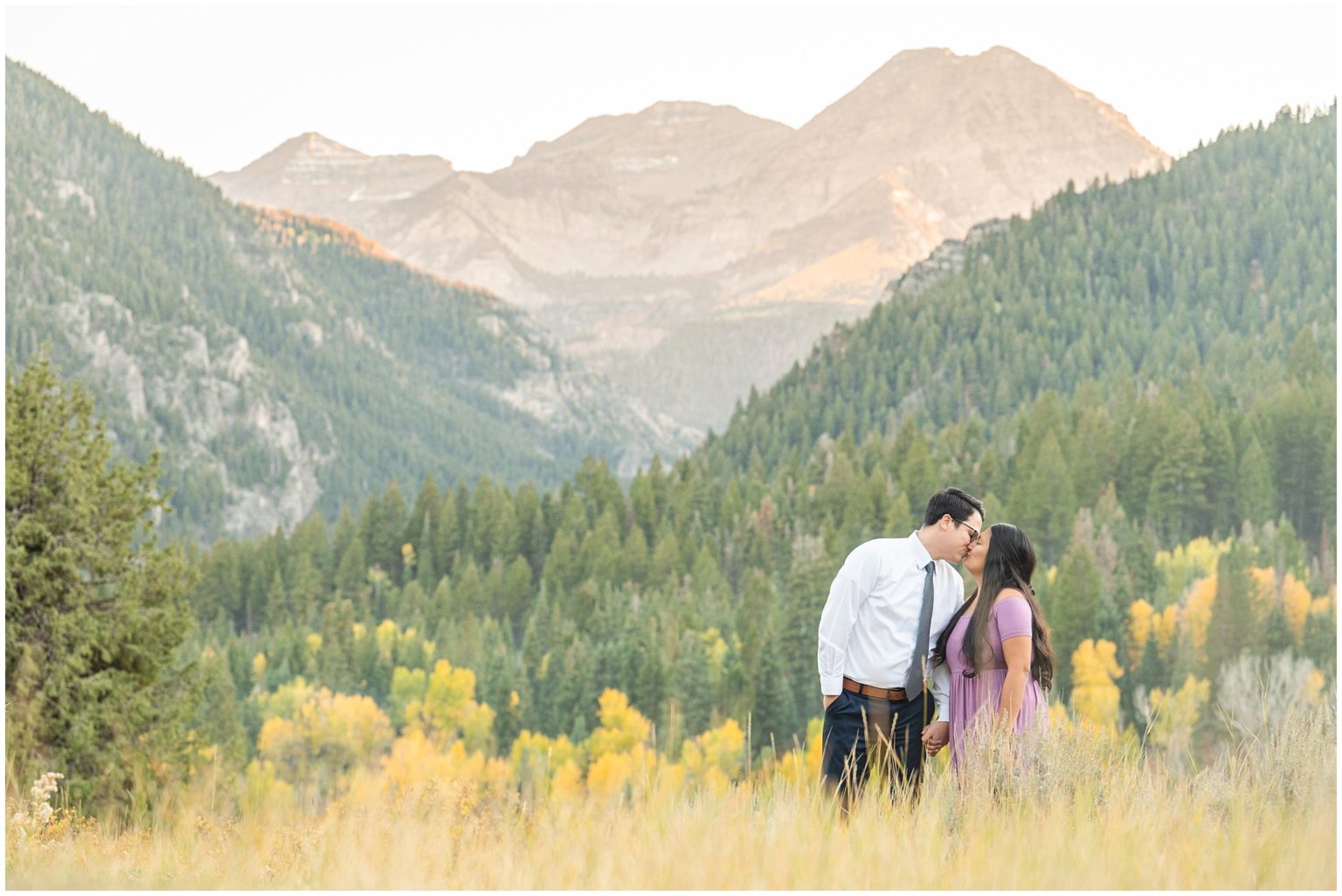 Tibble Fork Fall Engagement Session | Jessie and Dallin Photography